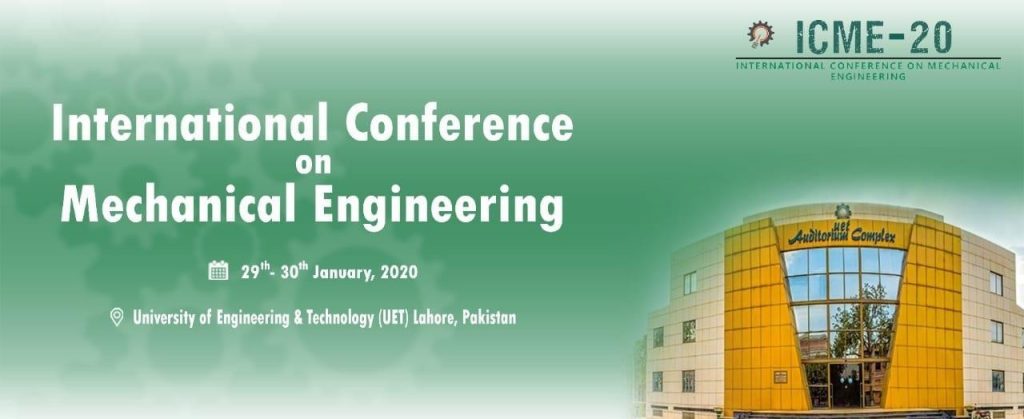 ICME 2020 – Department of Mechanical, Mechatronics & Manufacturing Engineering